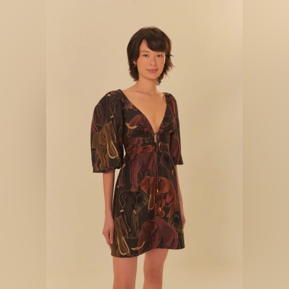 FARM Rio | Dresses | Farm Rio Elephant Mini Dress | Poshmark